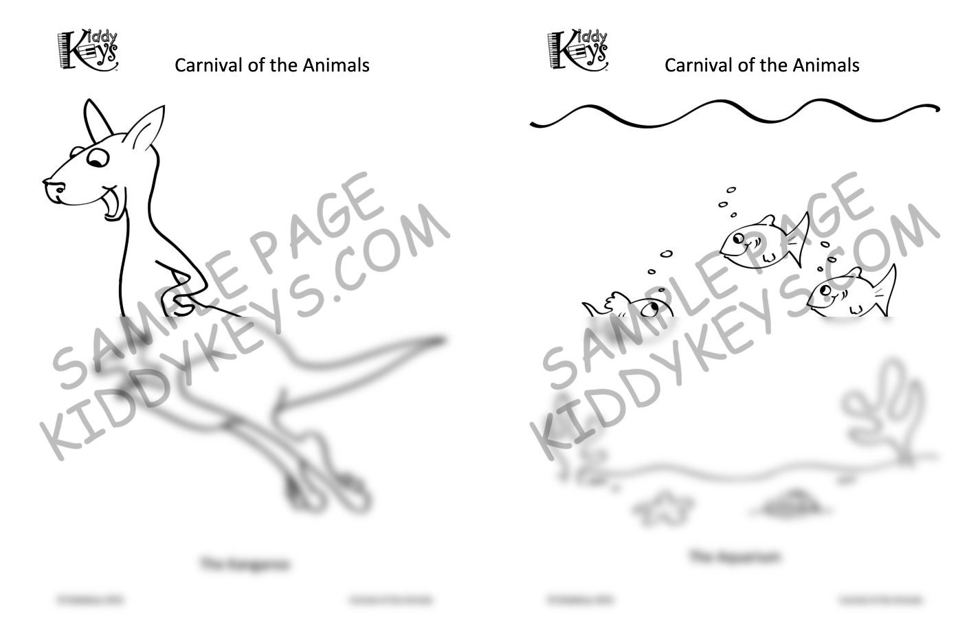 Saint Saens Carnival Of The Animals Page Coloring Pages